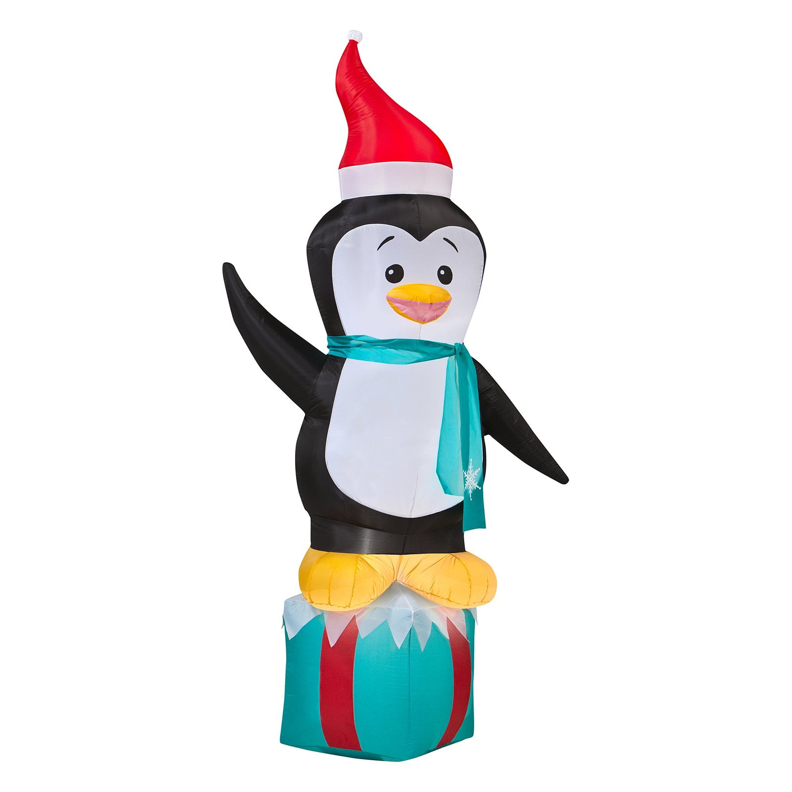 Gemmy Airblown Penguin with Gift Box Inflatable - Walmart.com