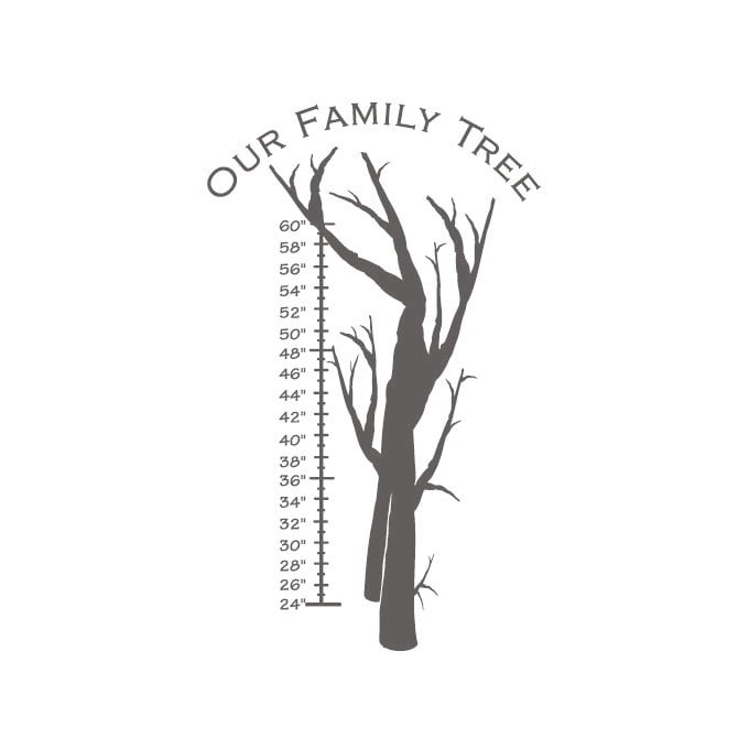 Our Family Tree Vinyl Graphic - Small - Clay - Walmart.com