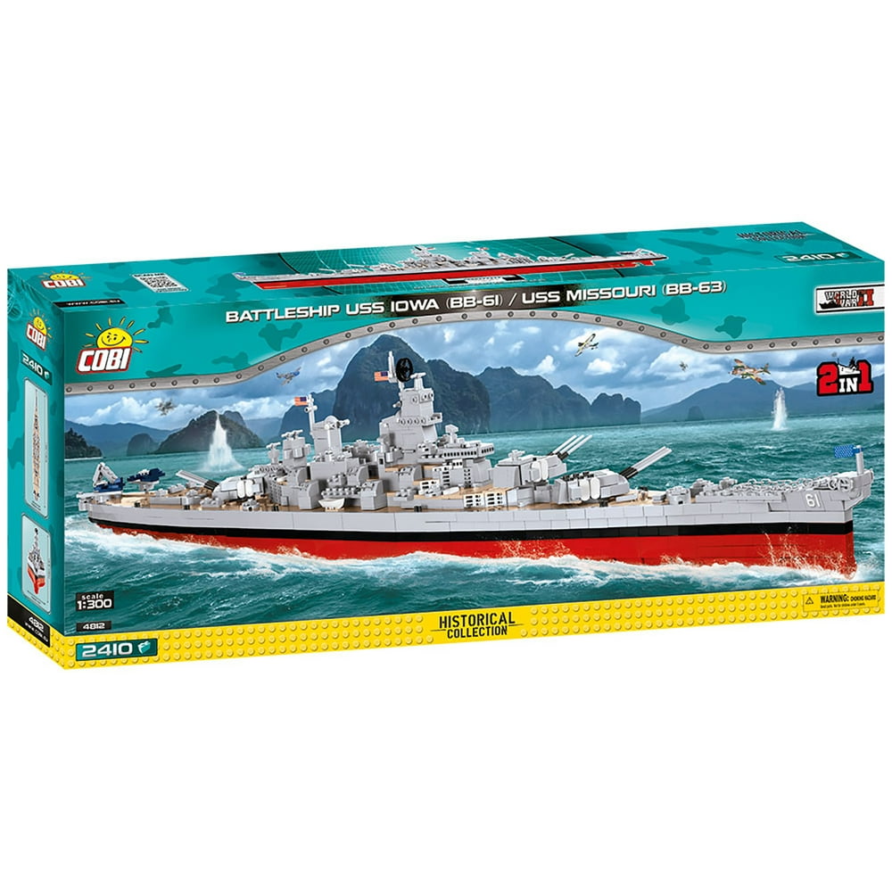 COBI World War II Battleship USS Iowa BB-61 / USS Missouri BB-63 2400 ...