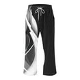 Jieuogg 2024 Summer Women Casual Pants Straight Leg Drawstring Elastic