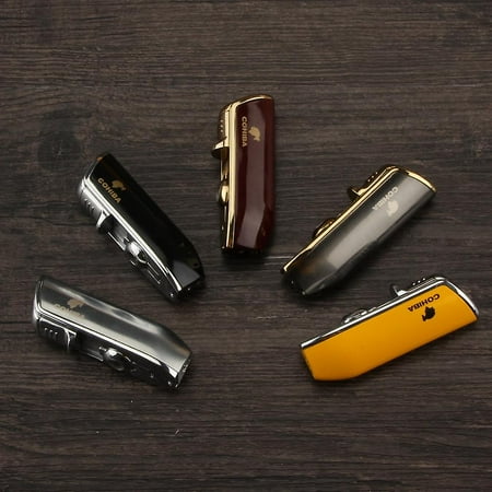 Snake Mouth Shape Metal Windproof 3 Torch Jet Flame Cigarette Cigar ...