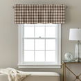Brown Black Plaid Window Valance for Kitchen, Country Rustic Farmhouse ...