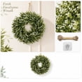 20-inch Large Eucalyptus Wreath for Front Door, Porch- Artificial ...