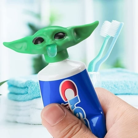 2022 New Baby Yoda Toothpaste Cap Yoda Toothpaste Hat Dispenser Baby ...
