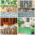 8Pcs Animal Safari Theme Zoo Print Table Cover - Animal Theme ...
