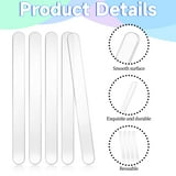 MODANU 20 Pcs Acrylic Popsicle Sticks 4.5 inch Reusable Popsicle Mold ...