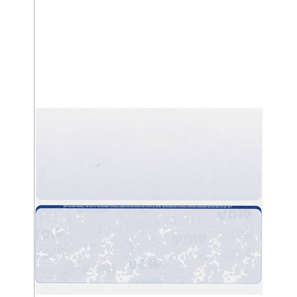 High Security Check Paper, 24# Blue Marble Pattern, 8-1/2" x 11 ...