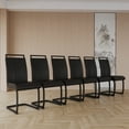Newboti Modern Dining Chairs,PU Faux Leather High Back Upholstered Side ...