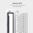 Womier SK75 75% Keyboard, Wireless Mechanical Gaming Keyboard with Full ...