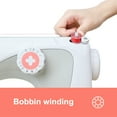 Poolin Basic Sewing Machine for Kids and Beginners, 27 Stitch Applications, Mini Design ...