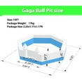 WARSUN 15FT Gaga Ball Pit Inflatable Premium Portable Gaga Ball Pit ...