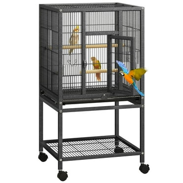 Durable Heavy Duty Travel Veterinary Bird Parrot Carrier Cage With ...