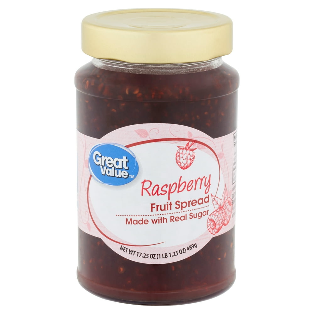 Great Value Raspberry Fruit Spread, 17.25 oz - Walmart.com - Walmart.com