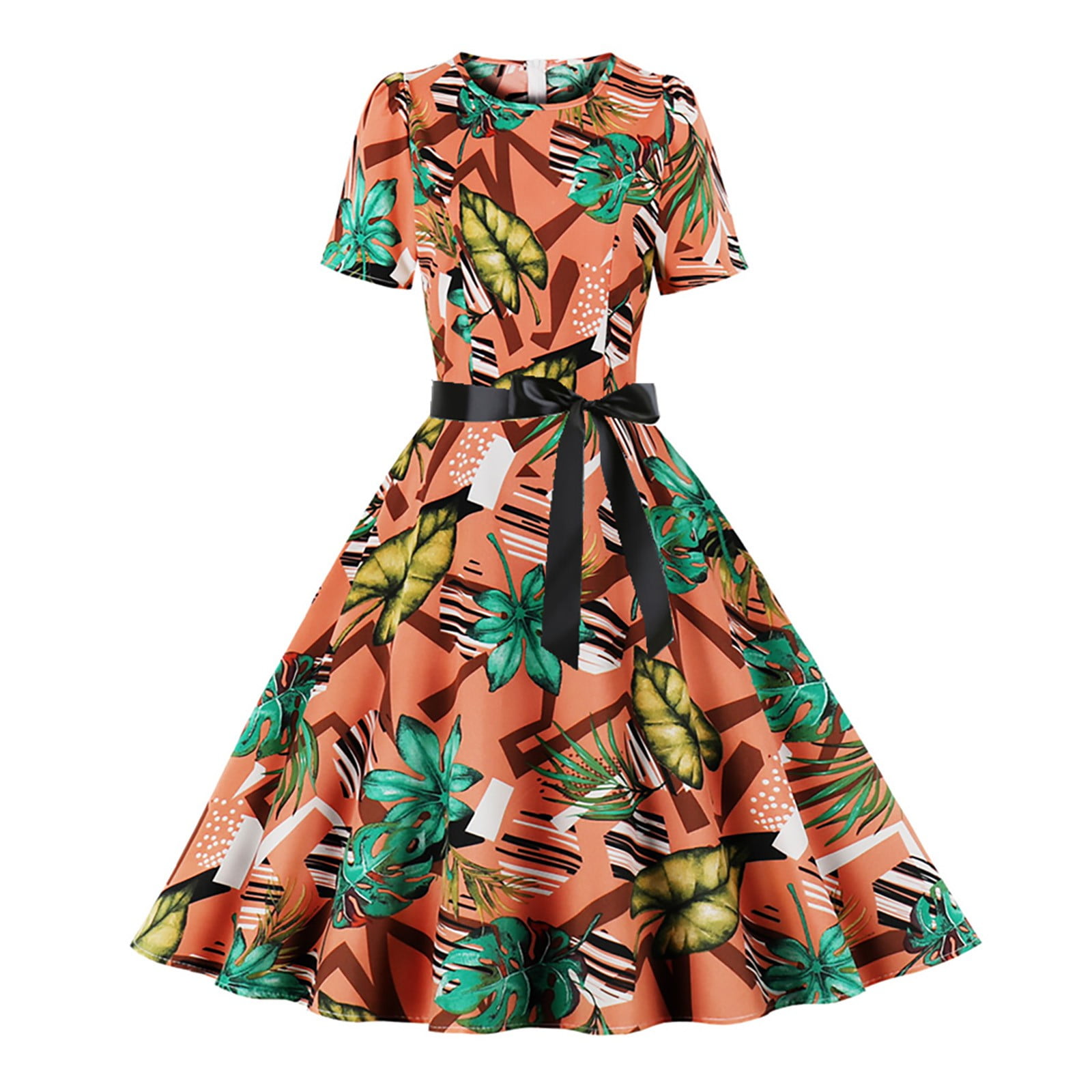 Nkoogh Cute For Women Woman Summer Dresses Womens Vintage Print