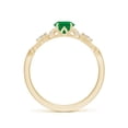 2wist Designs 18K Yellow Gold Plated Pear Cut Emerald Green Nature ...