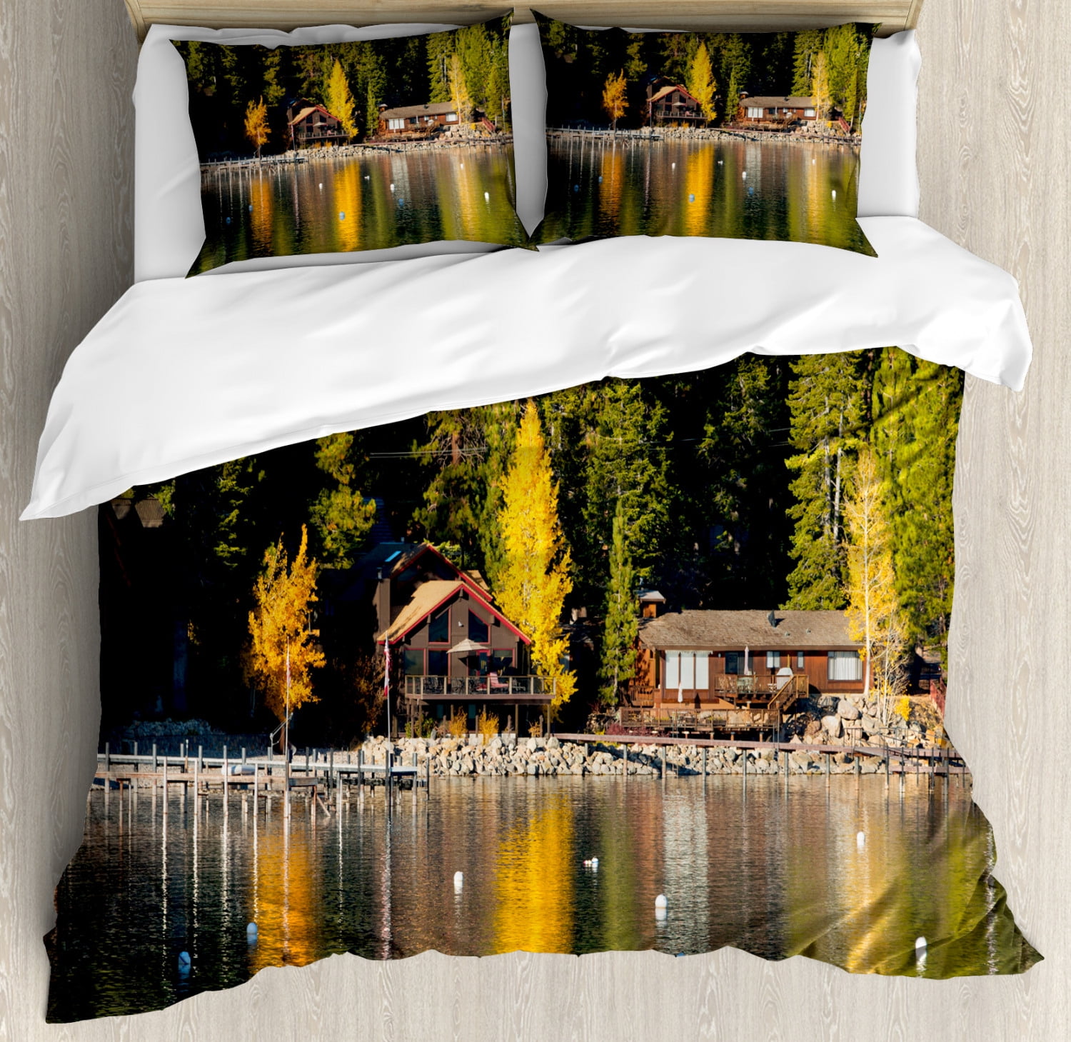 Lake Tahoe Duvet Cover Set Queen Size, Carnelian Bay Photography Log ...
