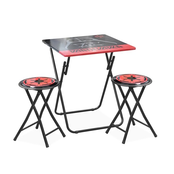 Disney Star Wars Darth Vader Tween Folding Table & Stool Set (3 Piece ...