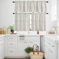 Abstract Sage Kitchen Curtains Valance and Tier Set Green Tree Branch ...