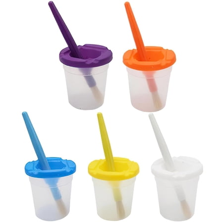 Splash-proof Paint Cup, Non-spill Paint Cup, With Lid And Paint Brush ...