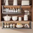 EASHZMFYTBF Single Metal Under Cabinet Rack, Multi-Tier Hanging Basket ...
