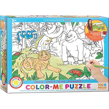 Santa's Sleigh 100-Piece Color-Me Puzzle - Walmart.com