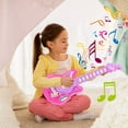 Kids Beginner Electric Guitar Set with Flash Mic, Speaker, Stand - Pink ...