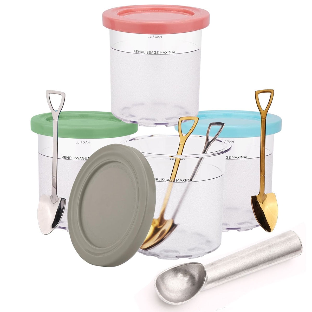 Click here for Reiche Creami Pints And Lids For Ninja - 4 Pack Cr... prices