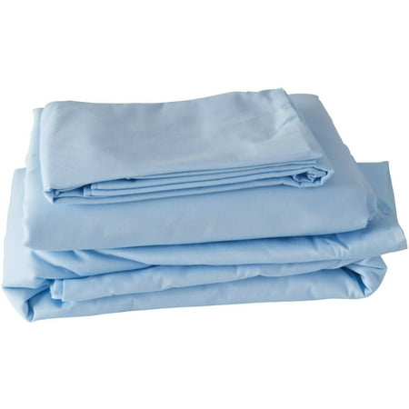 DMI Hospital Bed Sheet Set with Fitted Sheet, Top Sheet and Pillow Case ...