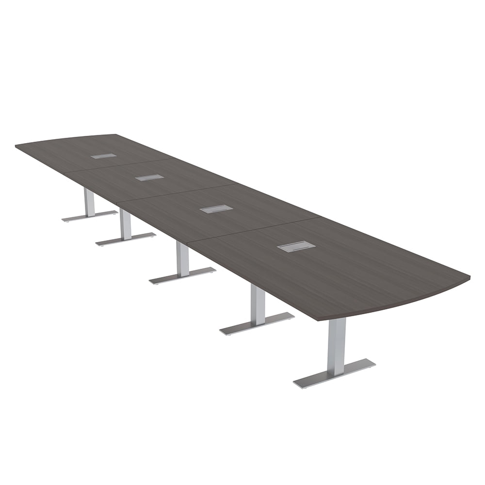 20 Person Arc Rectangle Modular Boardroom Table Power And Data Modules ...