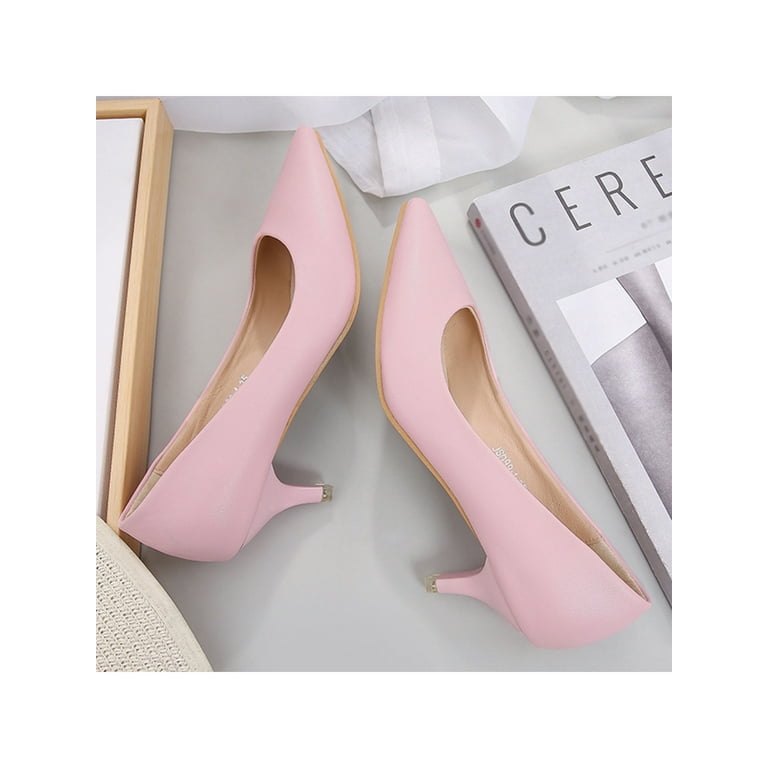 Baby Pink Heels Outfit