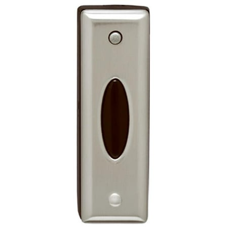 Thomas & Betts RC4133 Wireless Door Chime Button, Satin Nickel ...