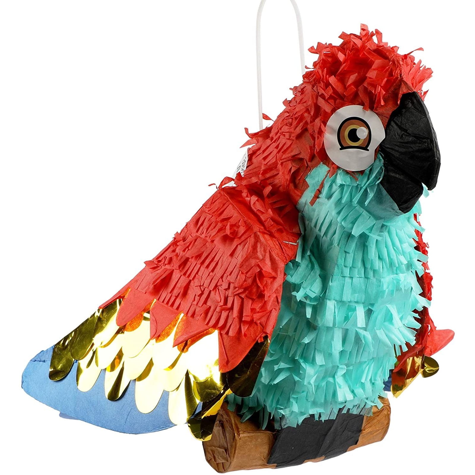 Small Parrot Bird Pinata for Kids Pirate Birthday, Tropical Hawaiian ...