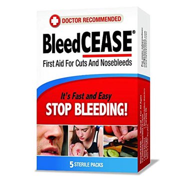 Nasalcease FirstAid Nosebleeds, 5-Count Box - Walmart.com