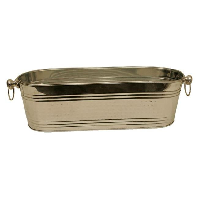 21 in. Polished Silver Beverage Oval Bucket - Walmart.com - Walmart.com