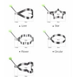 TIKA 5-Pack Stainless Steel Egg Ring Molds, Pancake Shapers, Heart ...