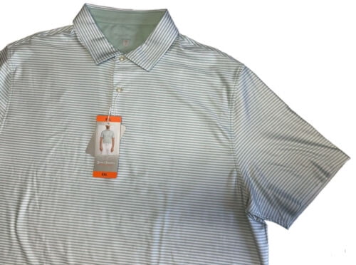 Hickey Freeman Men's Performance Polo Golf Shirt (Jade Mist, XX-Large ...