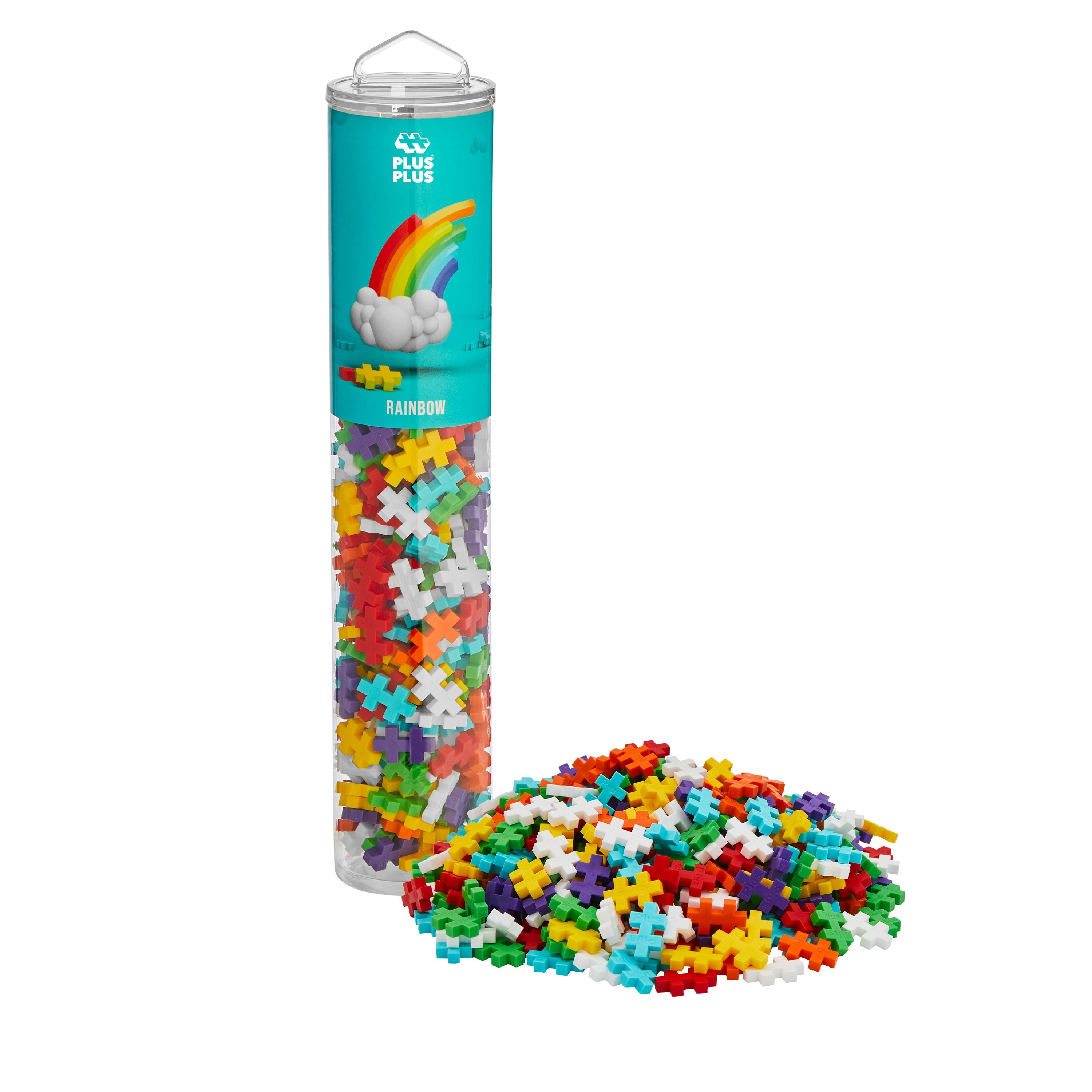 PLUS PLUS - Open Play Tube - 240 Piece Rainbow Mix - Construction Building Blocks Stem / Steam ...