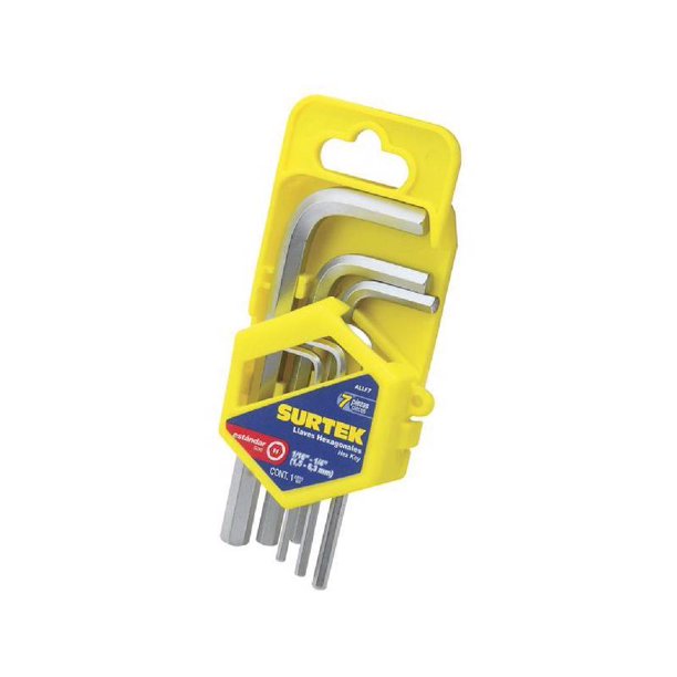 Juego 7 Llaves Hexagonales Tipo L Pulgadas Rack Surtek SURTEK ALLF7 ...