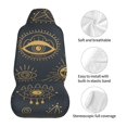 Gold Evil Eye Car Seat Cover 2 Pcs Auto Front Bucket Seats Protector ...