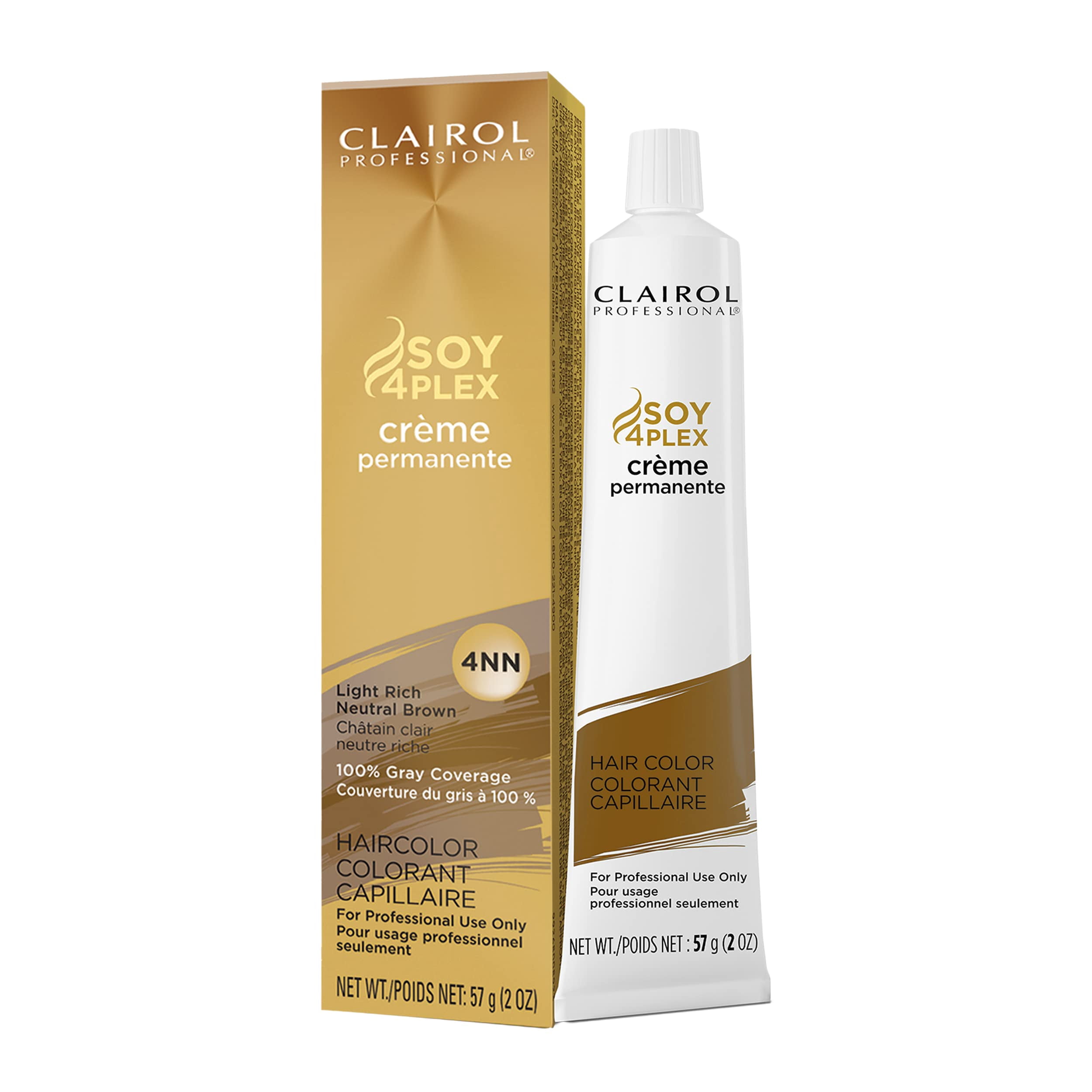 Tinte para el cabello Clairol Professional Permanent Crème 4nn Light ...
