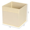Unique Bargains Fabric Storage Cube Storage Bin Storage Basket Apricot ...