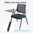 Folding Chairs Stackable Conference Room Chairs with Desk Attached ...