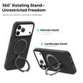 Shimist For iPhone 17 Pro 6.3" Case Built-in Magnetic Ring Stable ...