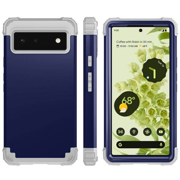 for Google Pixel 6 Case, Slim Dual Layer 3 in 1 Heavy Duty Protection ...