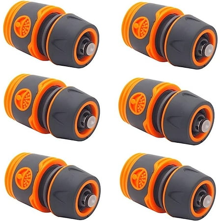 FanShow 6 Pieces 1/2 Inch Hose Connector, End Quick Coupler, Plastic ...