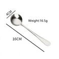 Knubmt Pack of 6 Stainless Steel Soup Spoon Silverware Spoons Flatware ...