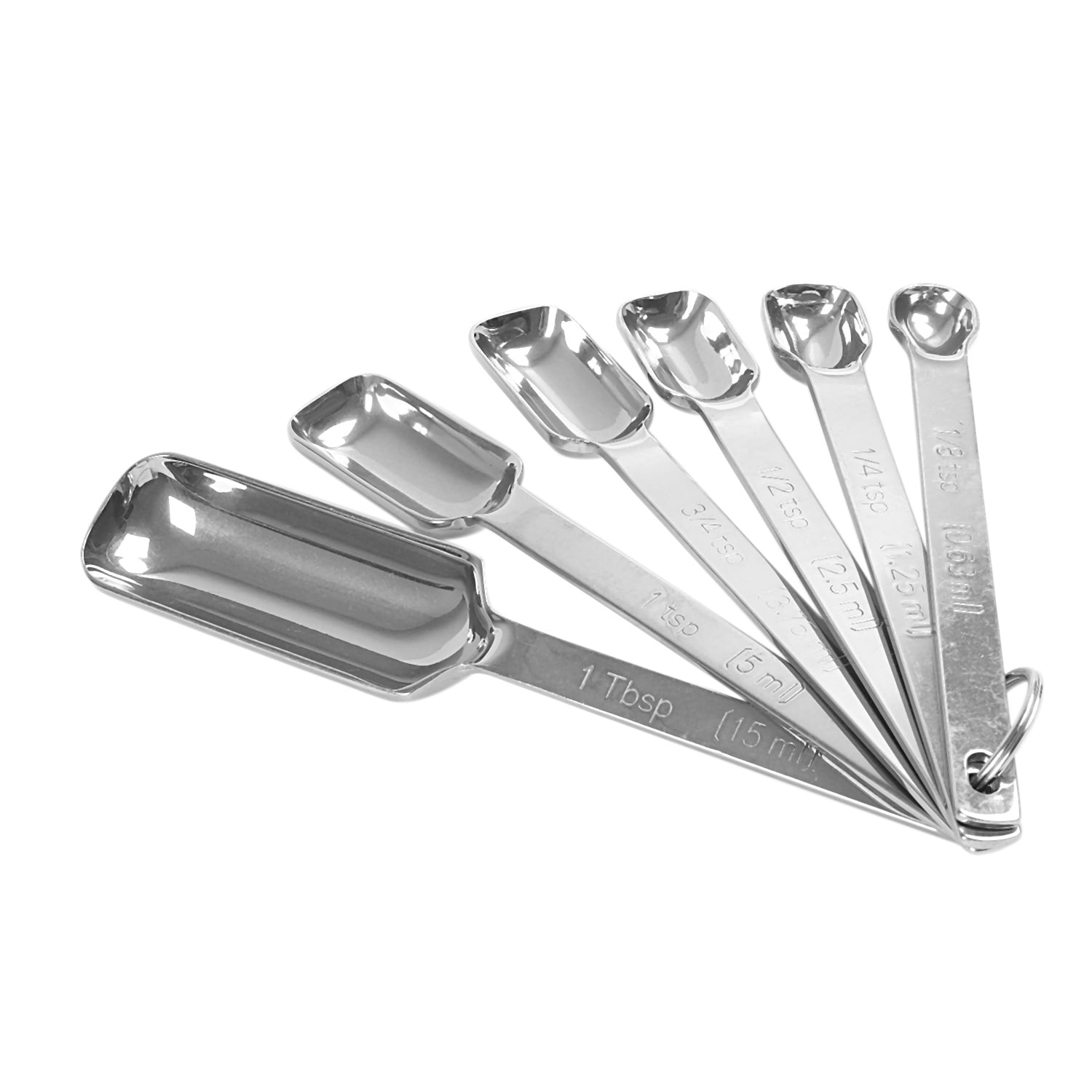 2LB Depot Premium Stainless Steel Measuring Spoons - Set of 6 with ...