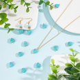 1box 50Pcs Turquoise Pendants Heart Charm with Golden Tone Brass Ball ...