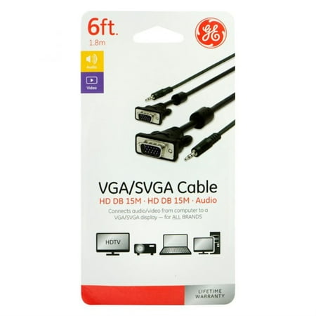 AUDIO-VDO CABLE VGA/SVGA (Pack of 1) | Walmart Canada