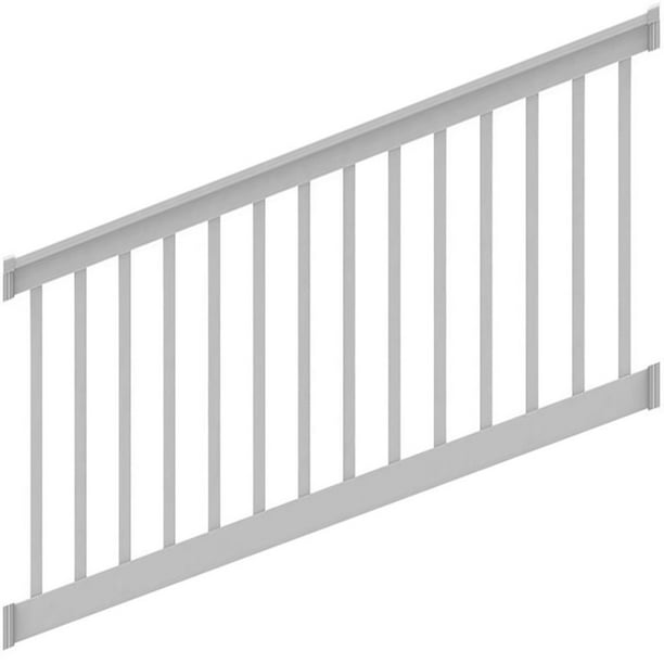 Deck Railing Finyl Line™ T-Top Vinyl White Square - Walmart.com ...